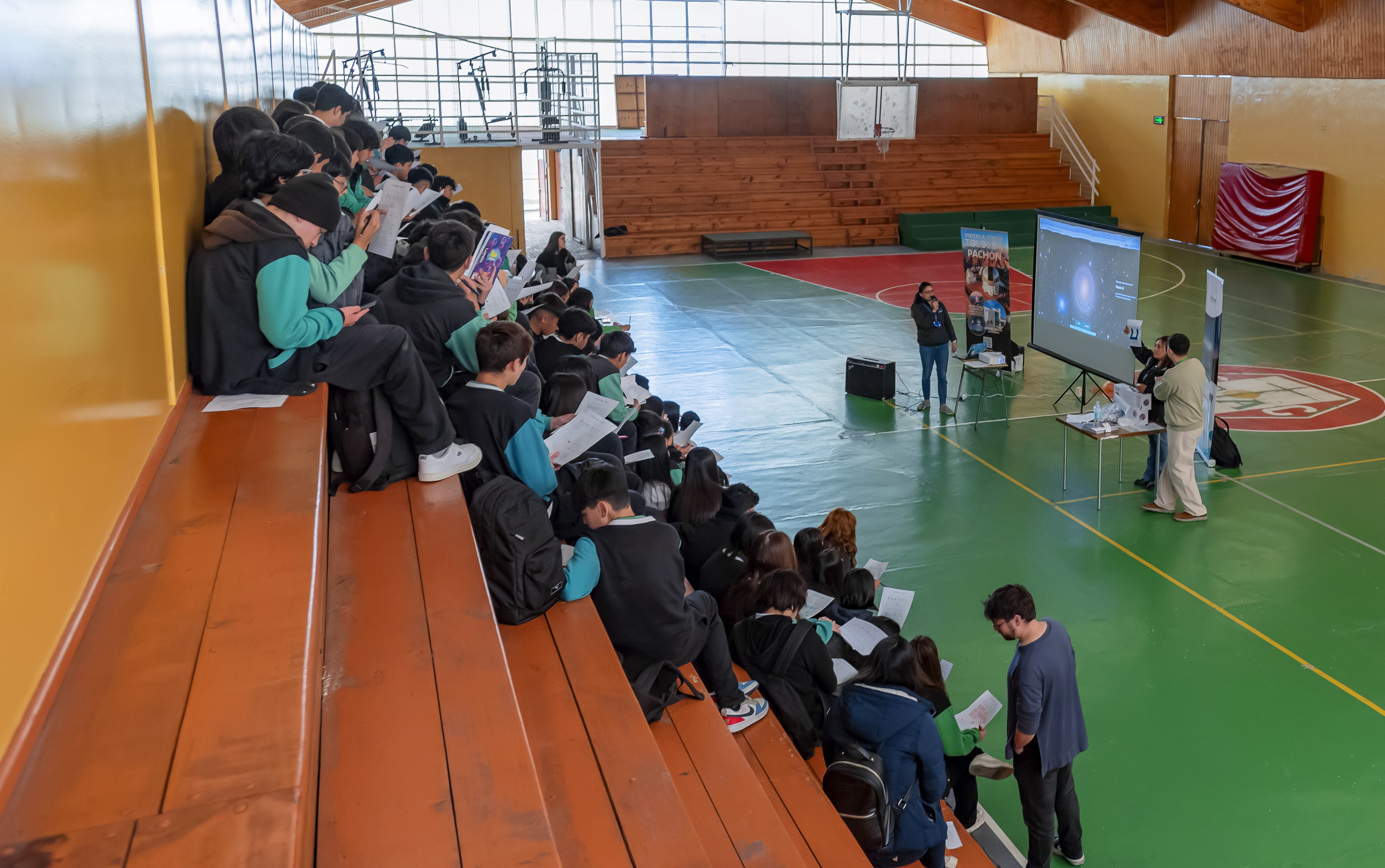Students play RuBINGO (Rubin BINGO) led by Fernanda Urrutia and Dalma ...