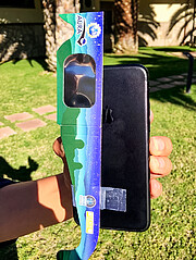 Filming an eclipse with a cell phone | NOIRLab