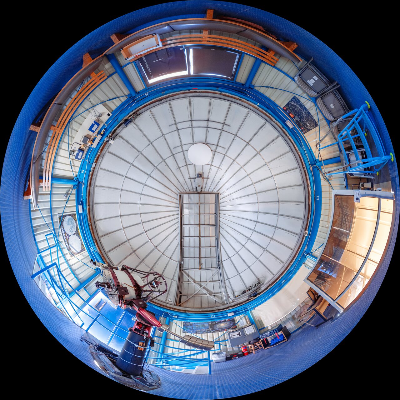 Visitor Center 0.6-meter Shreve Telescope Interior Fulldome | NOIRLab