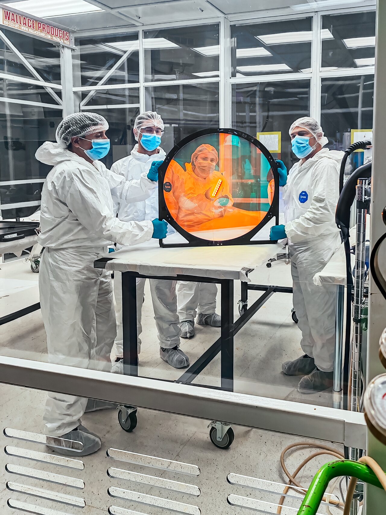 Cleaning a DECam filter. | NOIRLab