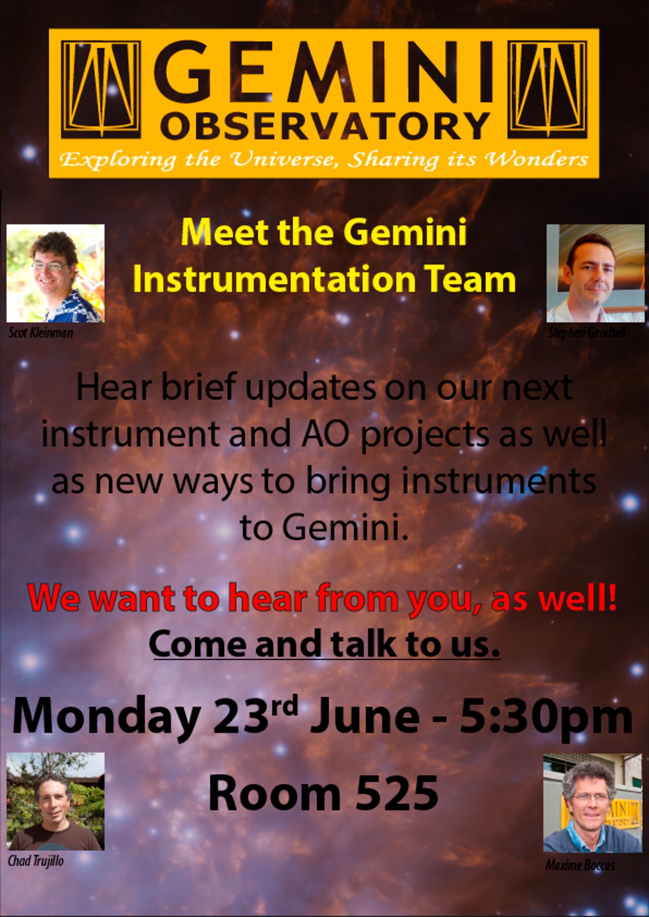 Meet Gemini Observatory’s Instrumentation Team at SPIE | NOIRLab