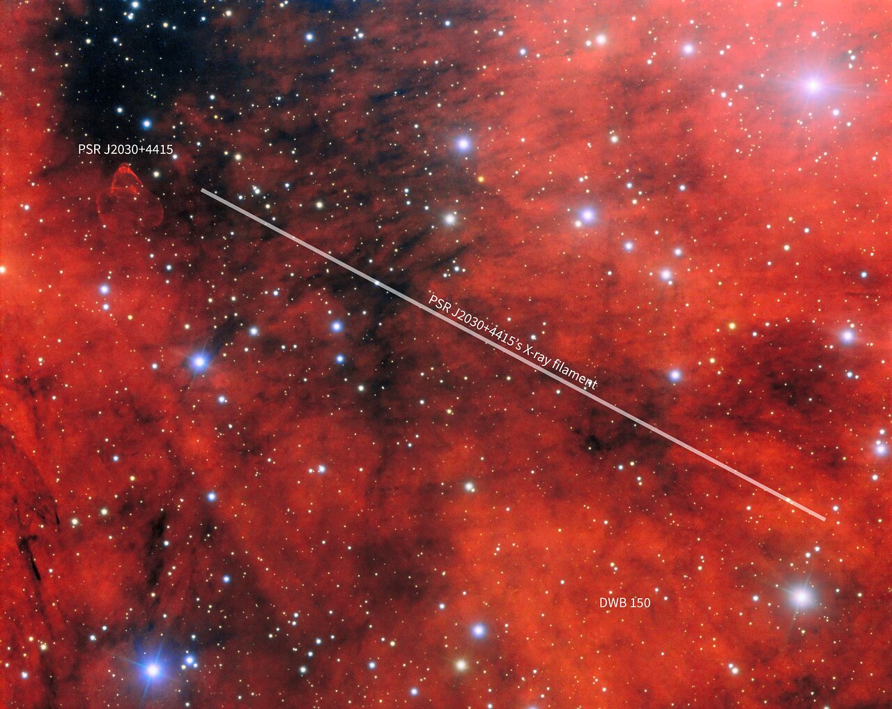 Home of a Gamma-ray Pulsar (Annotated) | NOIRLab