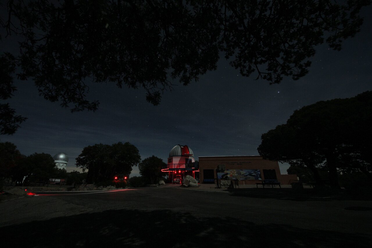 Night sky over the Kitt Peak Visitor Center 0.6-meter Shreve Telescope ...
