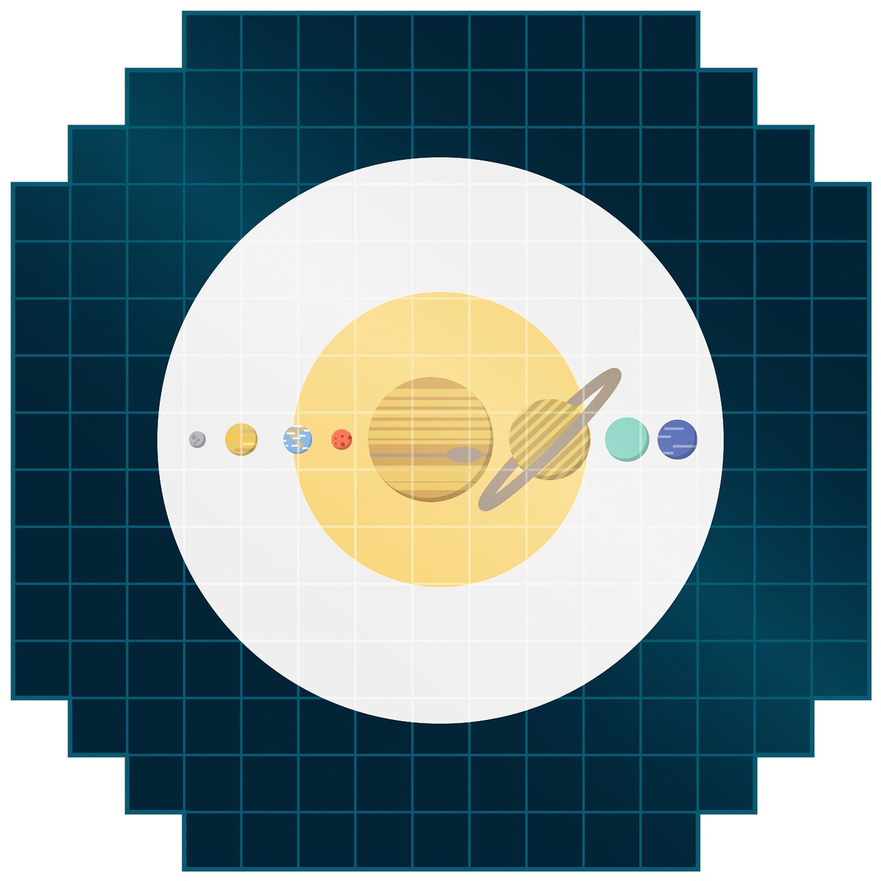 Rubin Solar System Icon | NOIRLab